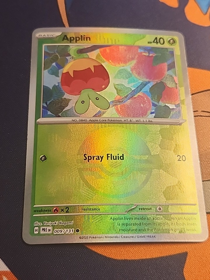 Pokemon TCG Applin 009/131 - Prismatic Evolutions - Poke Ball Holo NM ...