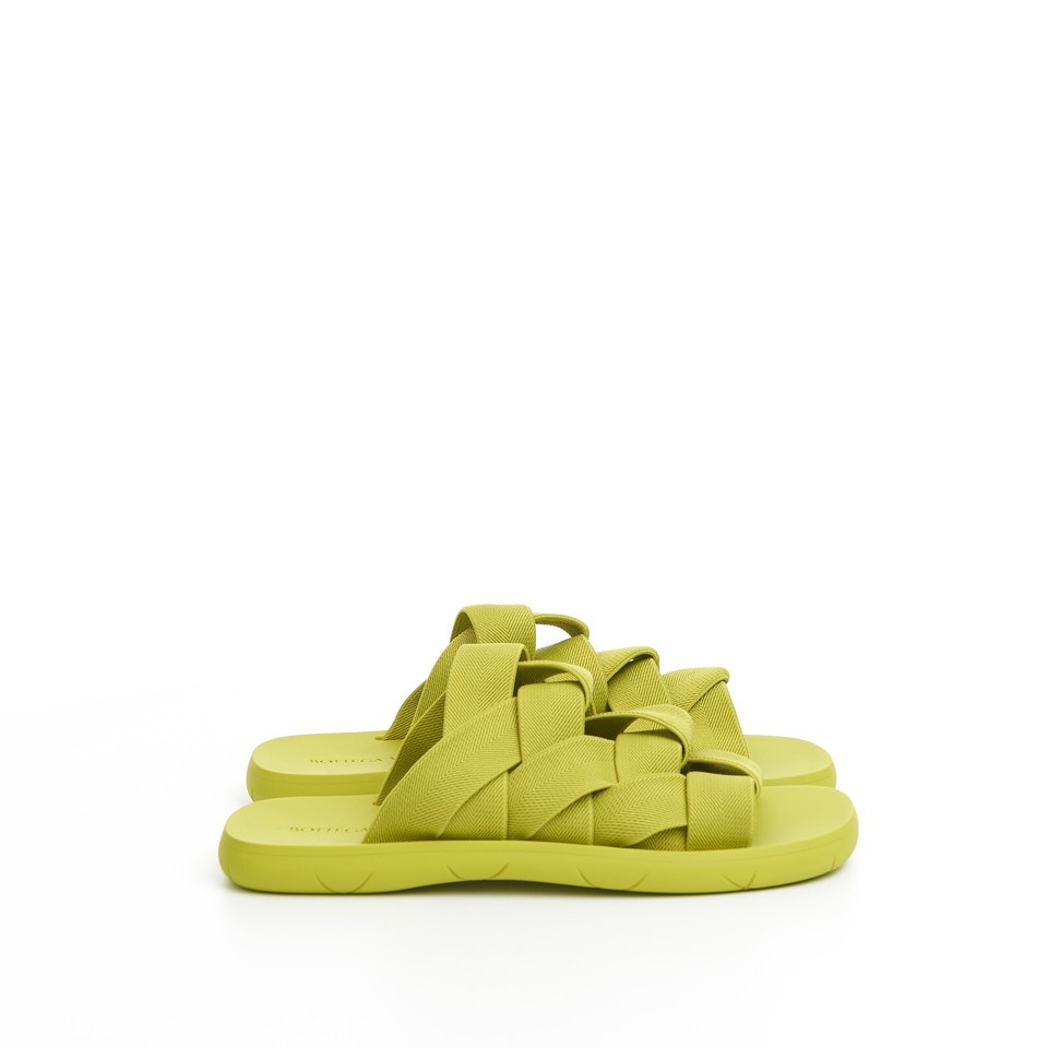 BOTTEGA VENETA 850$ Men's Plat Mule Slide Sandals In Kiwi Green | eBay