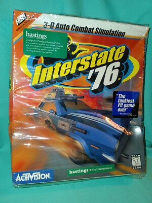 Interstate '76 Big Box PC CD ROM Game for Windows 95 CIB Reg Card ...