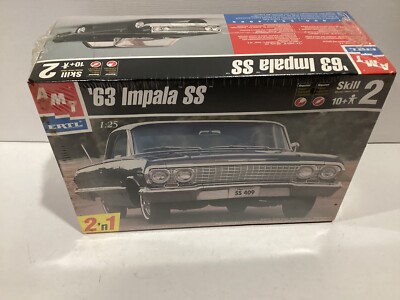 1/25 SEALED Ertl AMT ‘63 Impala SS Model Kit | eBay