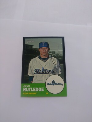 2012 Topps Heritage Minors ** BLACK ROOKIE SSP ** #186 Josh Rutledge RC ...