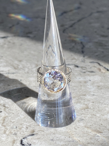 Deb Guyot Sterling Silver Herkimer "Diamond" Quartz 5.45ct Solitaire ...