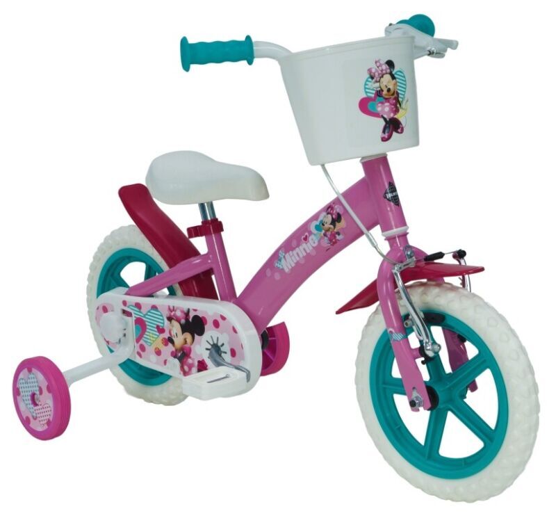 Huffy Disney Minnie Mouse 12" Kids Bike Bicycle w Stabilisers Calliper ...