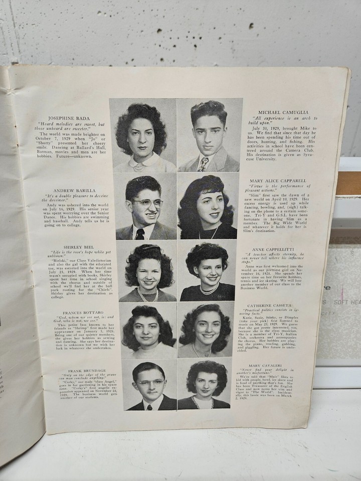 January 1947 North High School Yearbook Syracuse NY orig softcov CHOICE ...
