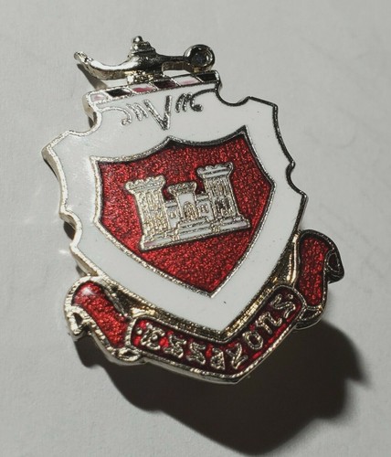 U.S. ARMY 2nd ENGINEERING BRANCH -- INSIGNIA CREST PIN | eBay