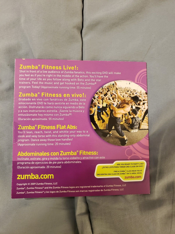 Zumba Fitness-Zumba Fitness Live! &Flat Abs-2 Bonus Programs On 1 DVD ...