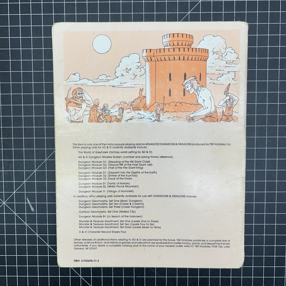 Advanced Dungeons and Dragons T1 The Village of Hommlet TSR 1979 | eBay