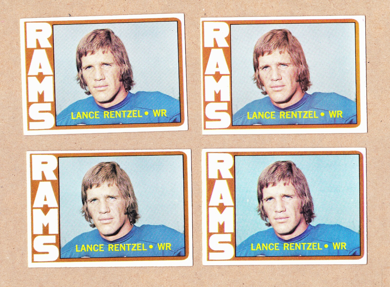 4 Lance Rentzel 1972 Topps cards #81 Los Angeles Rams BV $5 | eBay
