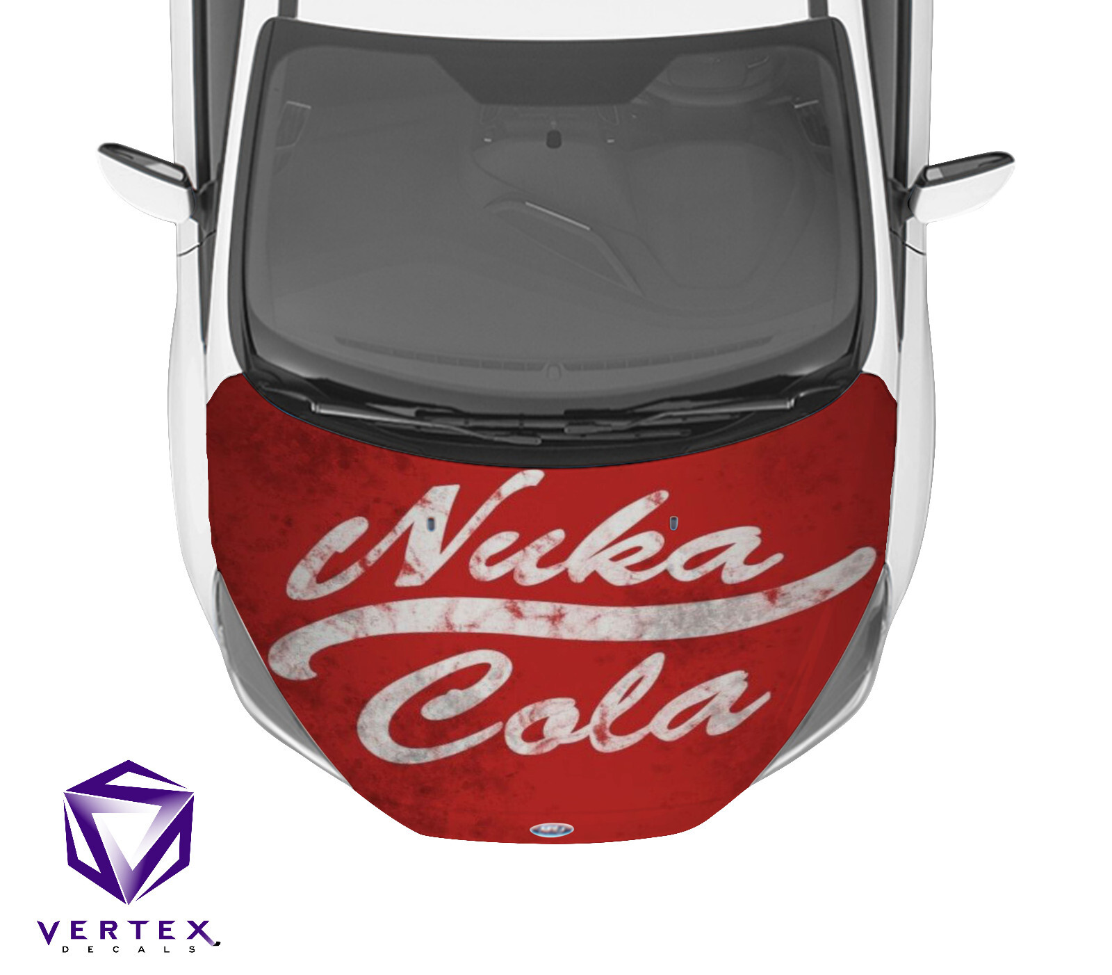 Fallout Nuka Cola Hood Wrap Weatherproof Vinyl Decal 50"X60" 1-YR ...