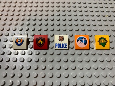 LEGO Parts 15068 (2pcs) Slope, Curved 2x2 No Studs Choose Print Designs ...