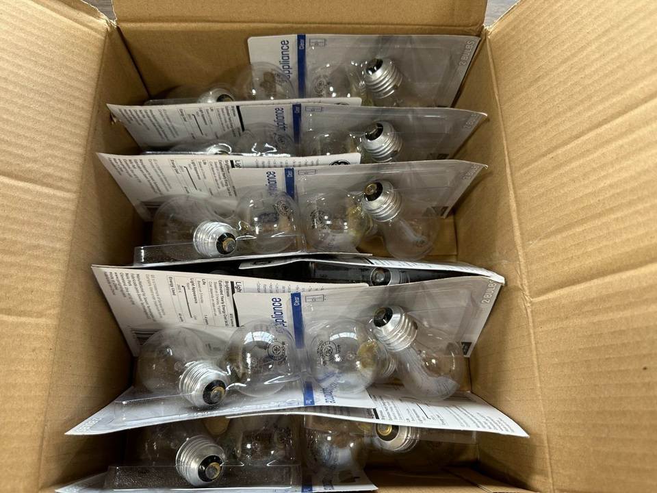 (24 Bulbs) GE Lighting 21188 Appliance Light Bulb-40W A15 415 Lumens ...
