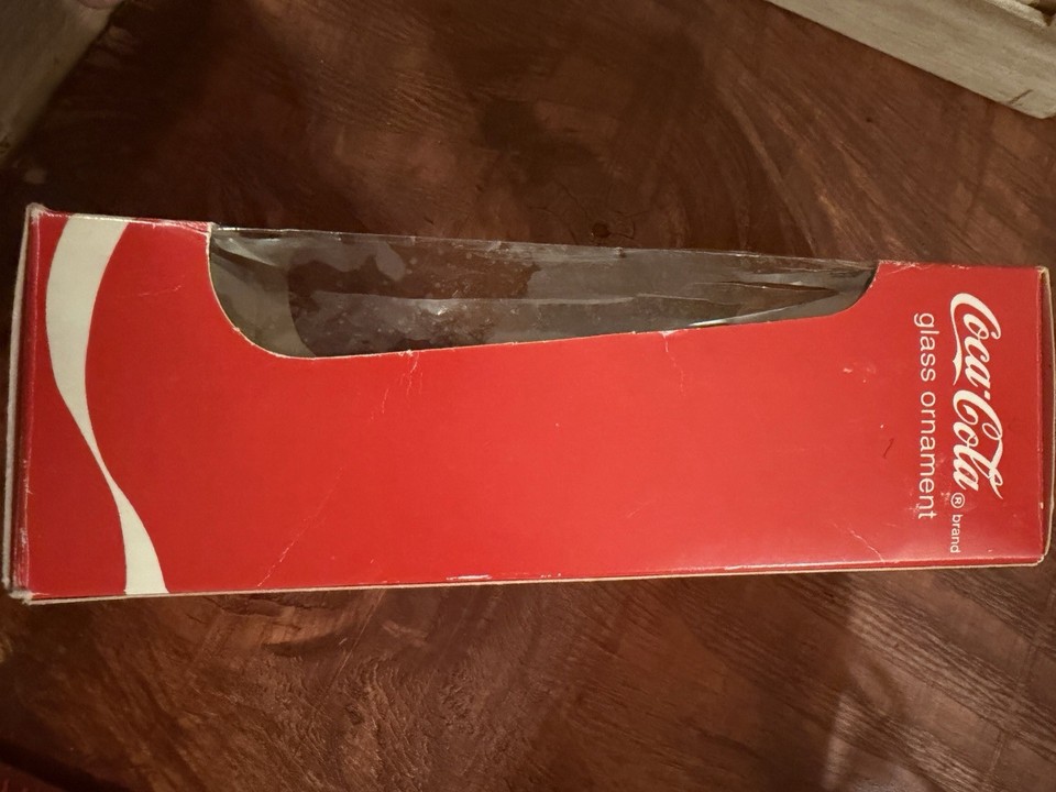 Coca Cola Glass Bottle Christmas Ornament Boxed 1997 Kurt S Adler | eBay UK