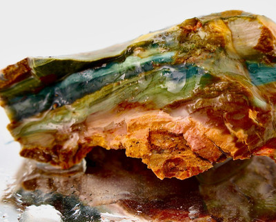 1.40oz Gary Green Jasper Bog Wood Larsonite Caldera Freedom Stone Rough ...