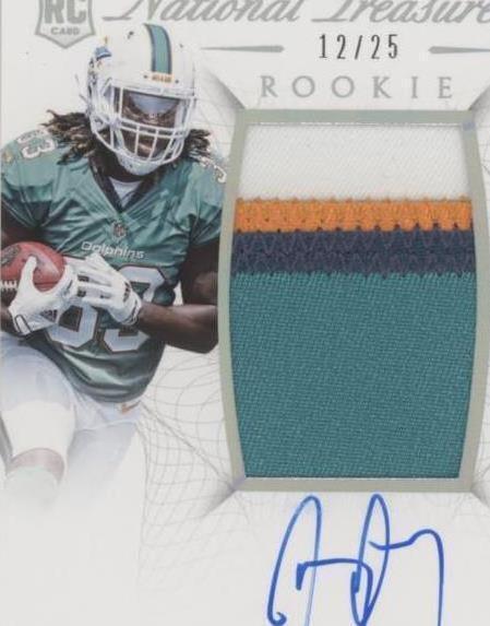 2015 Panini National Treasures - RPS Rookie Patch Autograph Jay Ajayi ...
