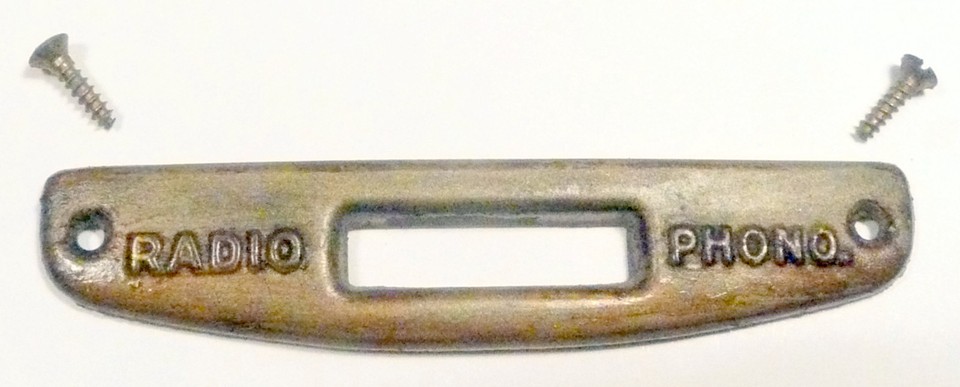 vintage ZENITH 10S690 RADIO: RADIO or PHONOGRAPH FACEPLATE w/ screws | eBay