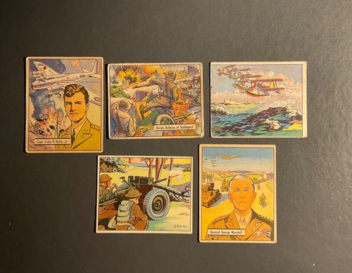 Gum Inc 1941 World War II Trading Cards Lot of 5 | eBay