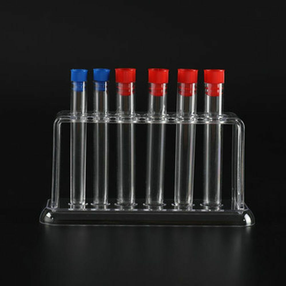 Plastic Clear Test Tube Rack 6 Holes Stand Lab Test Tube Stand Burette ...