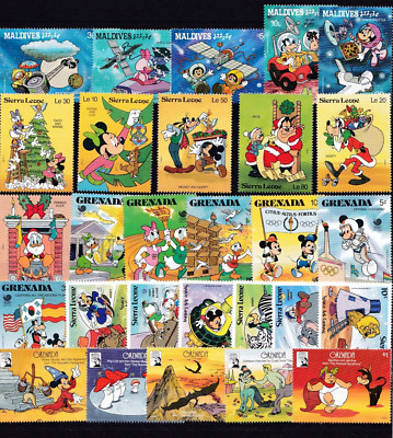 28 Motive Walt Disney Maldives Sierra Leone Grenada Space Oly Fantasia ...