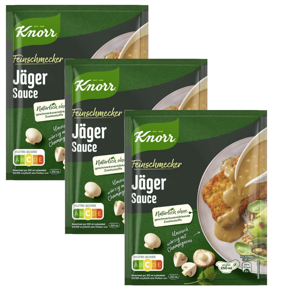 Knorr Jager Sauce / Hunter powdered Sauce -Made in Germany-3 pc.FREE ...