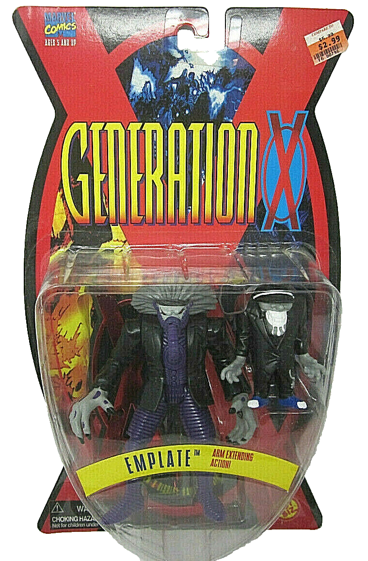 1995 Marvel Generation X EMPLATE Extending Arm Action & DOA Toy Biz ...