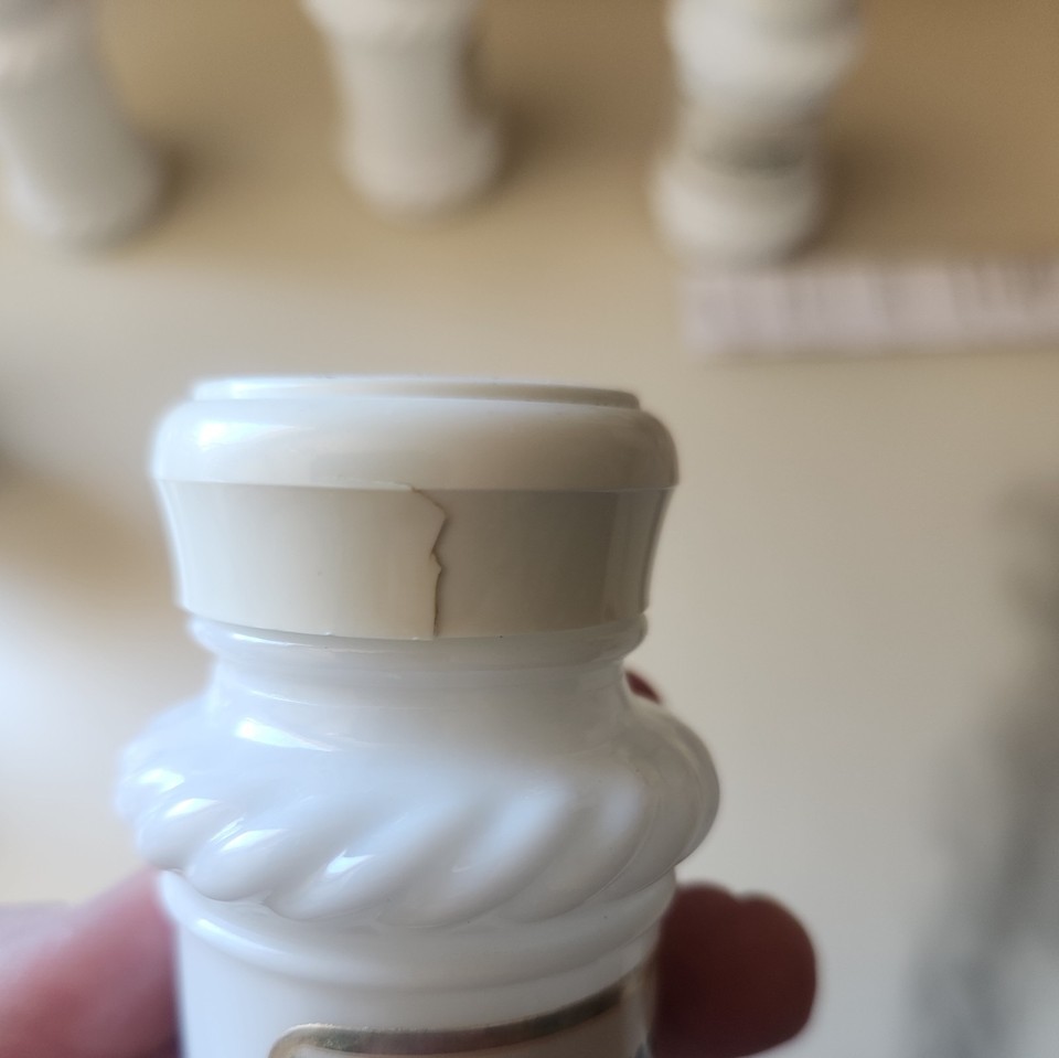 Vintage Labeled White Milk Glass Spice Jars Yellow Lids Art Deco Set 9 ...