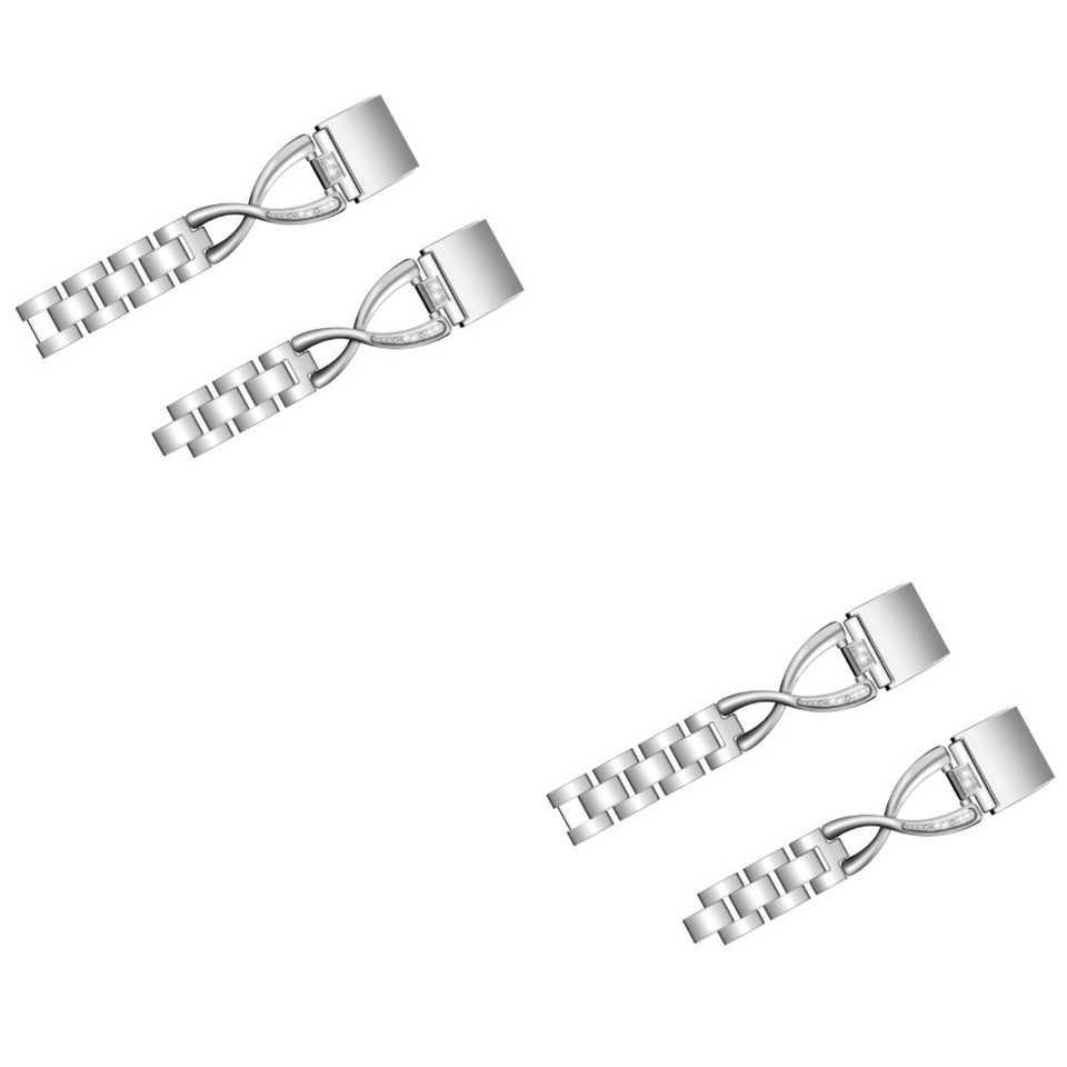 2pcs X Shape Stainless Steel Bling Rhinestone-studded Chain Band | eBay UK