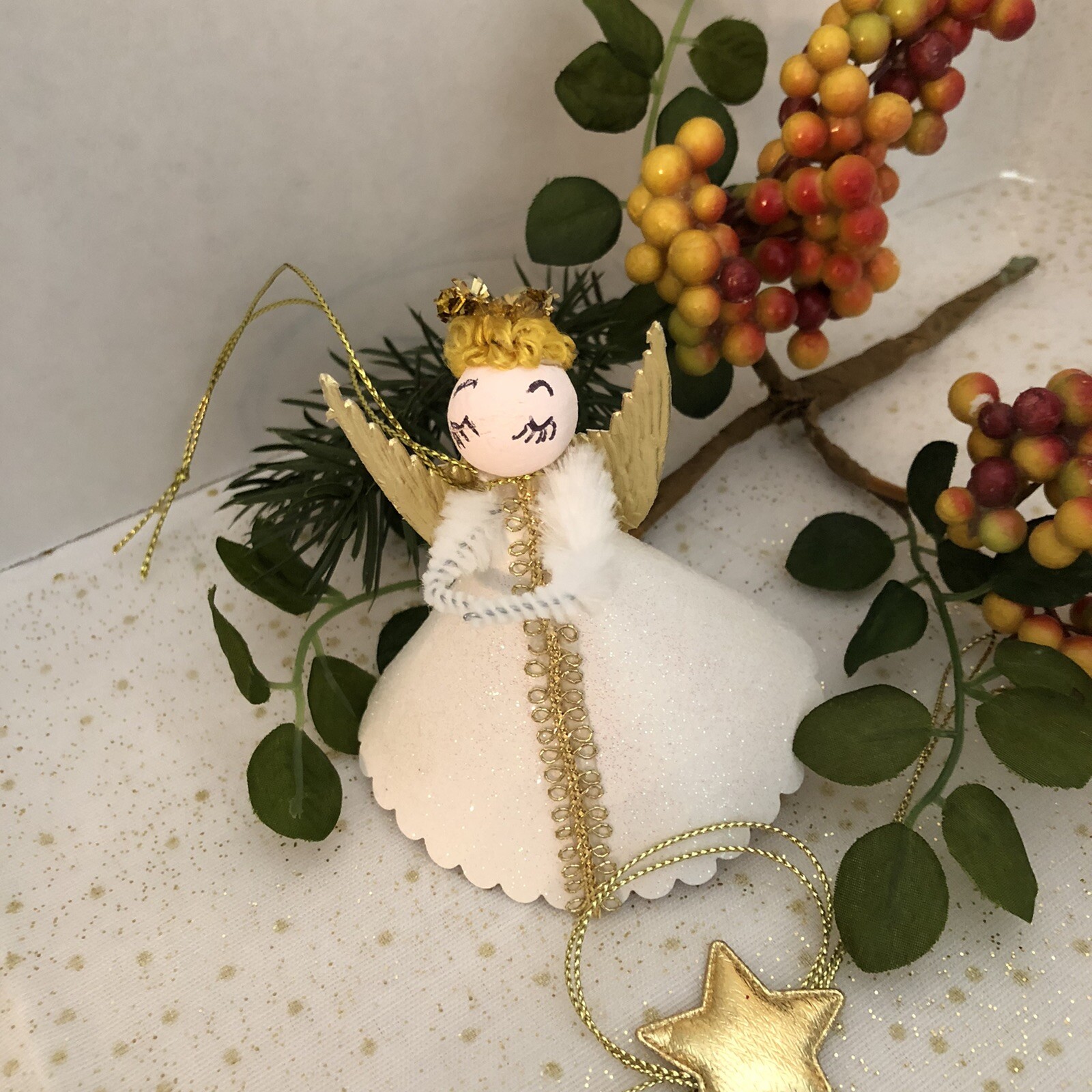 Vintage Inspired, Handmade, Angel Ornament | eBay