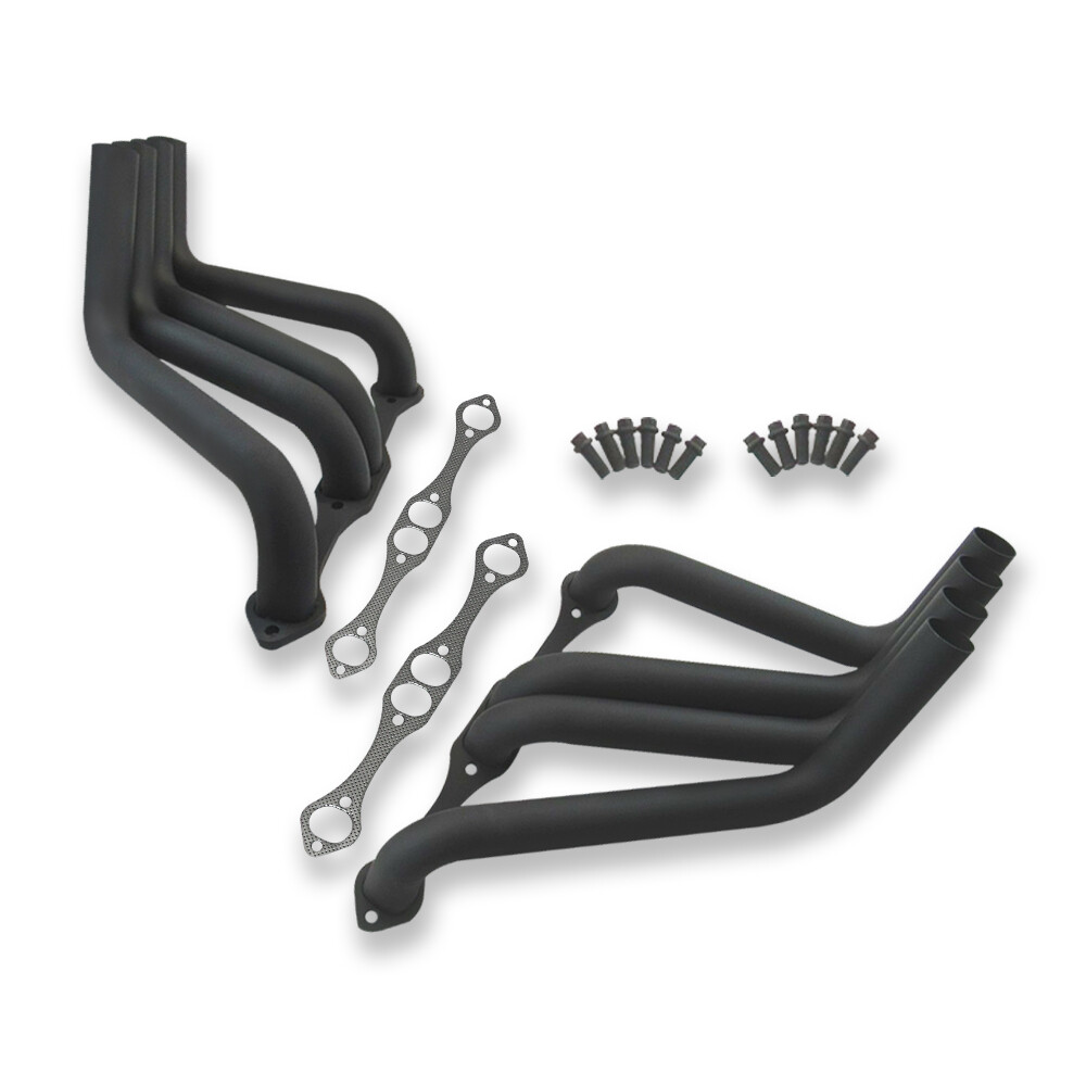 For Small Block Chevy SBC Boom Tube Zoomie Exhaust Header Rectangular ...