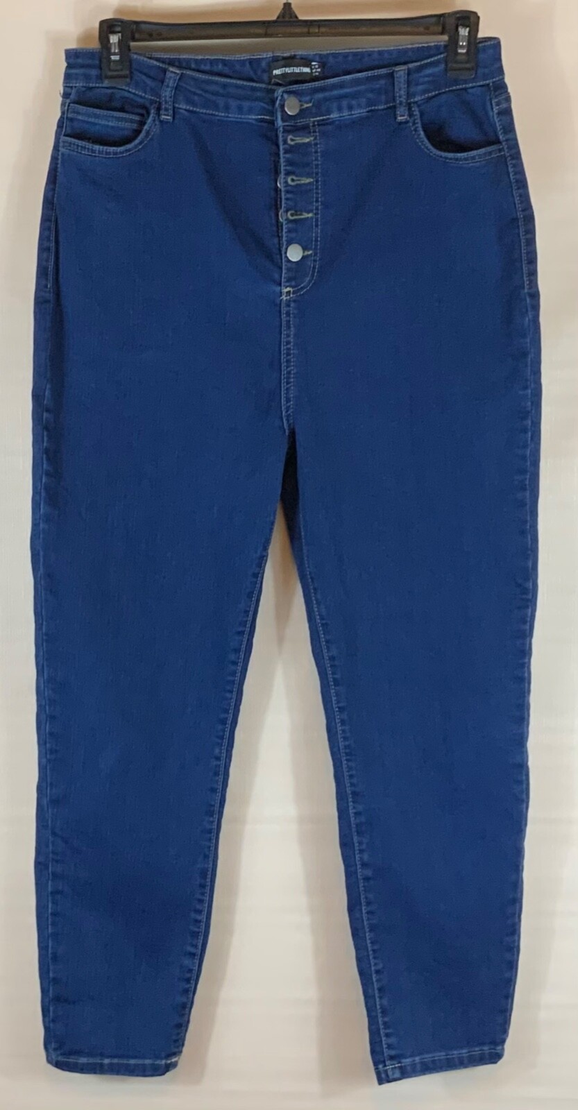 PRETTYLITTLETHING Jeans Women Size 14 High Rise Skinny Button Fly ...