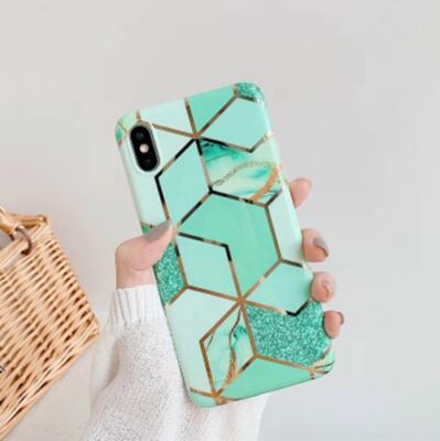 Green Geometric Phone Case | eBay