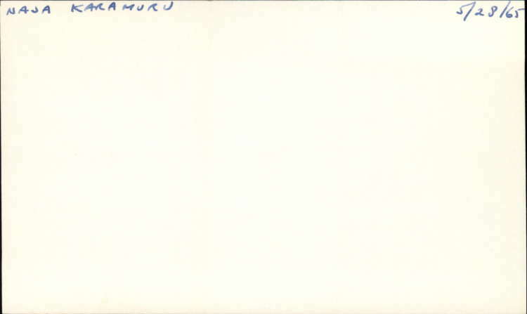 Naja Karamuru Actress Signed 3" x 5" Index Card | eBay