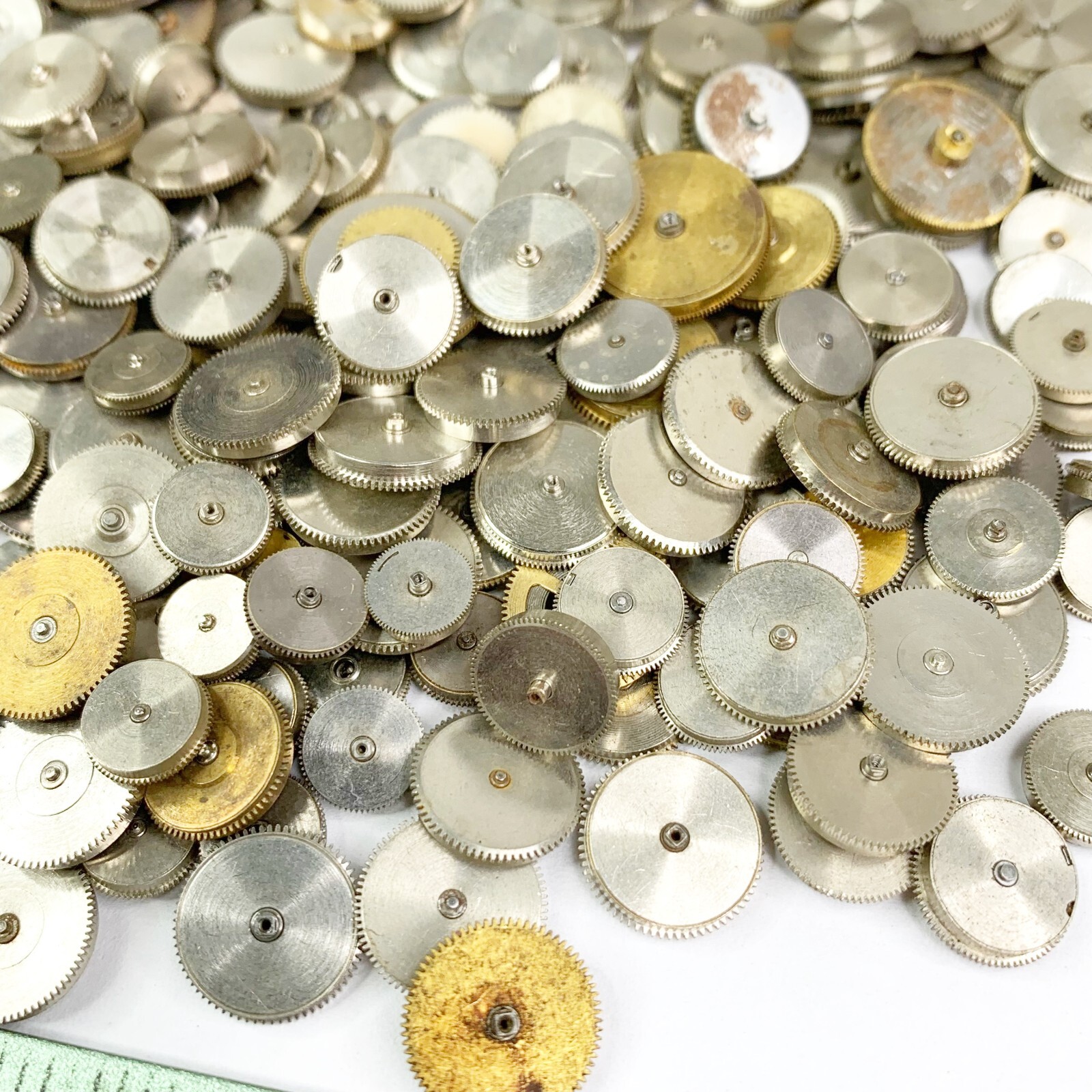 50 Watch Mainspring Barrels Steampunk Part Gears Watchmaker Lot Repair ...