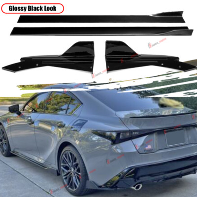 For 21-23 Lexus IS350 F-Sport Rear Bumper Lip Spoiler Side Skirt ...