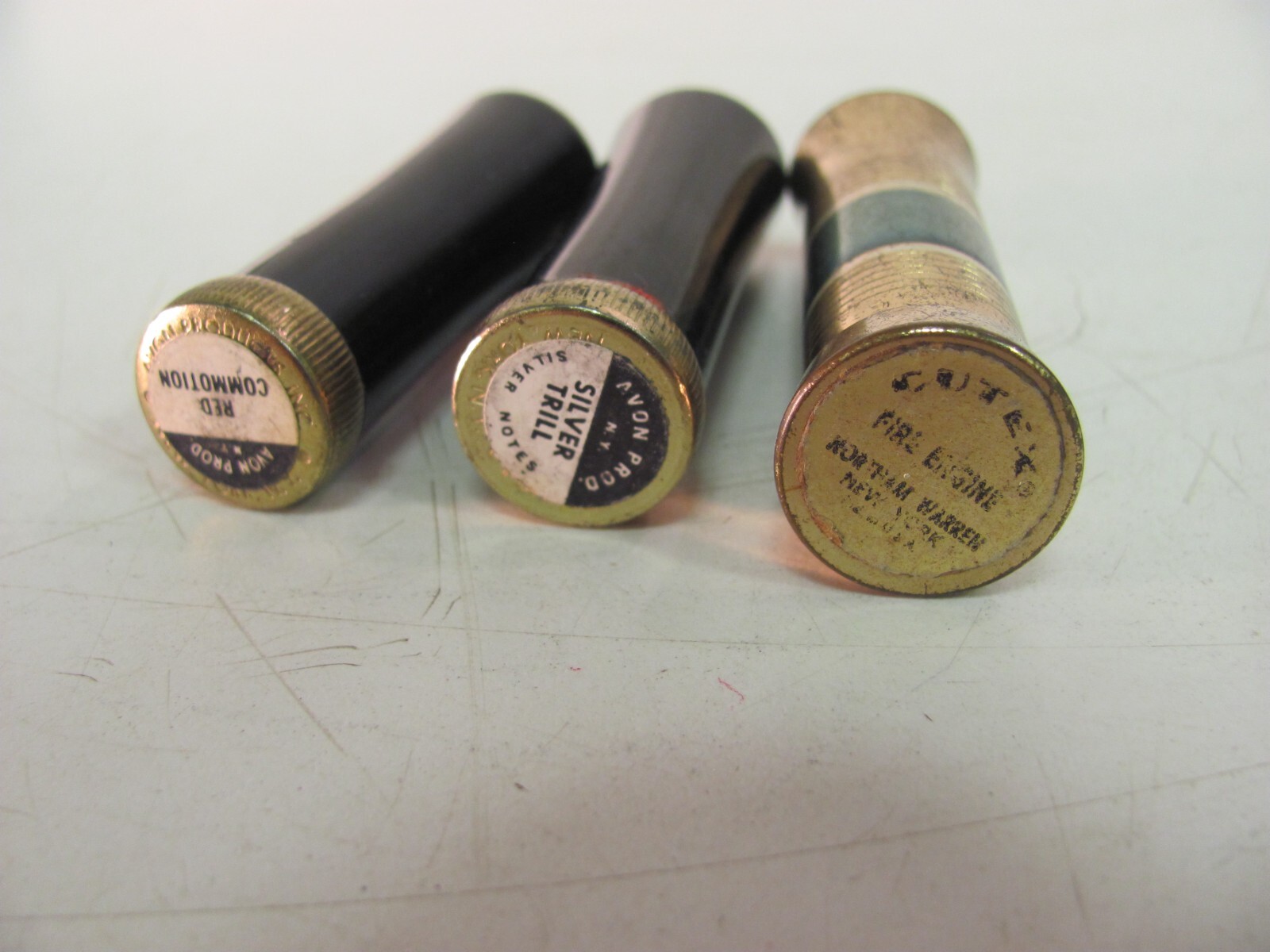 Lot of 3 Vintage Lipstick - Cutex Fire Engine - Avon Silver Trill, Red ...