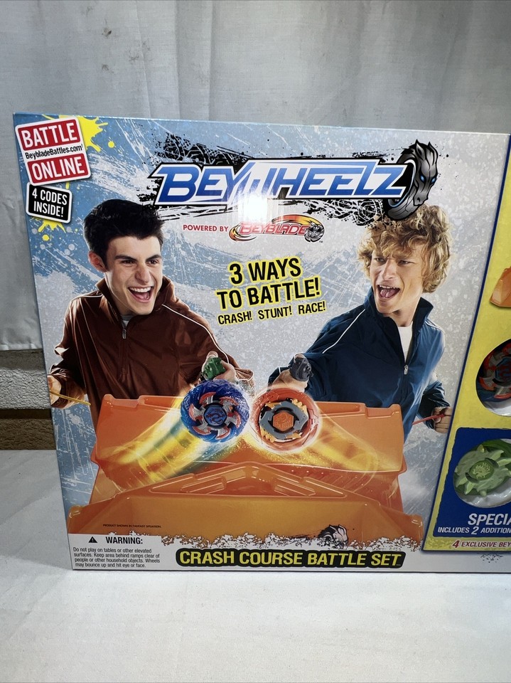 BEYWHEELZ CRASH COURSE BATTLE SET OF 4 BEYBLADE HASBRO 2012 NEW SEALED ...