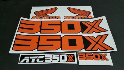 1986 ATC 350X ATC350X DECAL STICKER HRC HONDA CUSTOM FENDER FRONT REAR ...