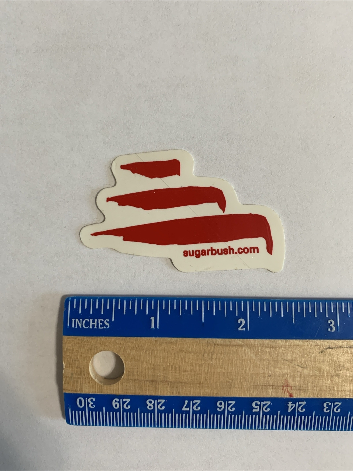 Authentic Sugarbush Red Claw Slash Sticker Decal Vermont Ski Snowboard ...