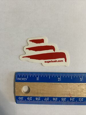 Authentic Sugarbush Red Claw Slash Sticker Decal Vermont Ski Snowboard ...