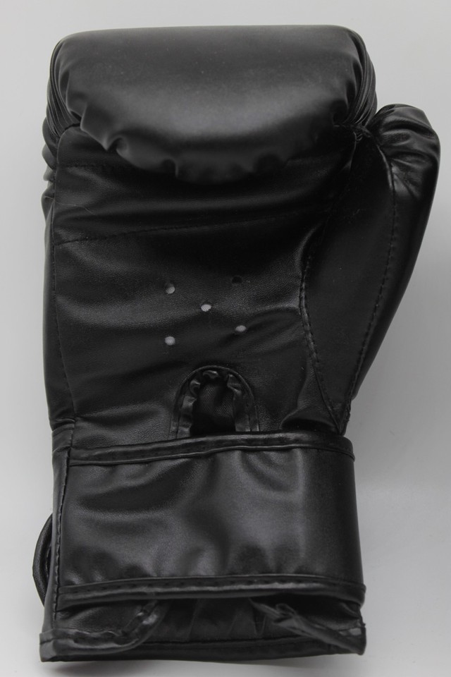 Bonsem Kick Boxing and MMA Glove Pair Black With Hook and Loop Strap ...