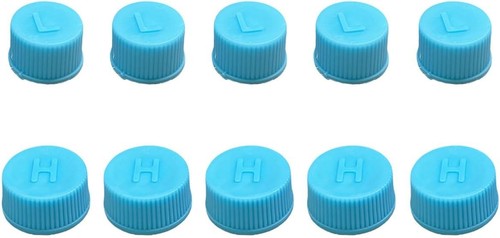 Car A/C Valve Core Caps, Leakproof Air Conditioning System Seal Kit ...