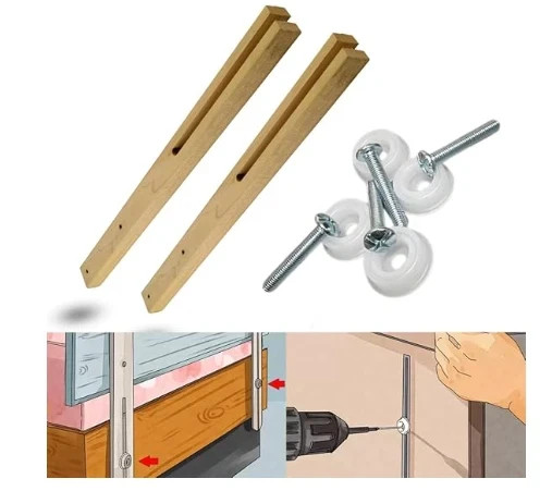 24" Headboard Struts Legs QUALITY WOOD Drilled&Slotted Size 61CM for ...