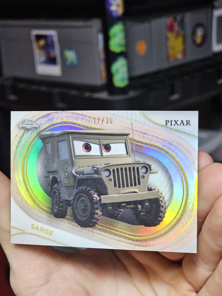 2025 Topps Chrome Disney Sarge White Refractor 30/30 SSP | eBay