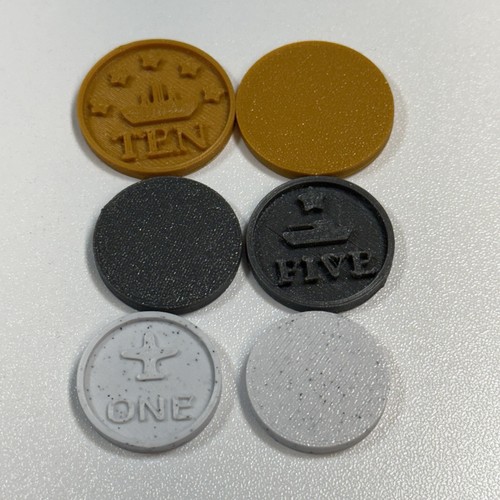 80 Pieces Of 3D Printed Game Tokens For Axis & Allies - IPC - War Board ...