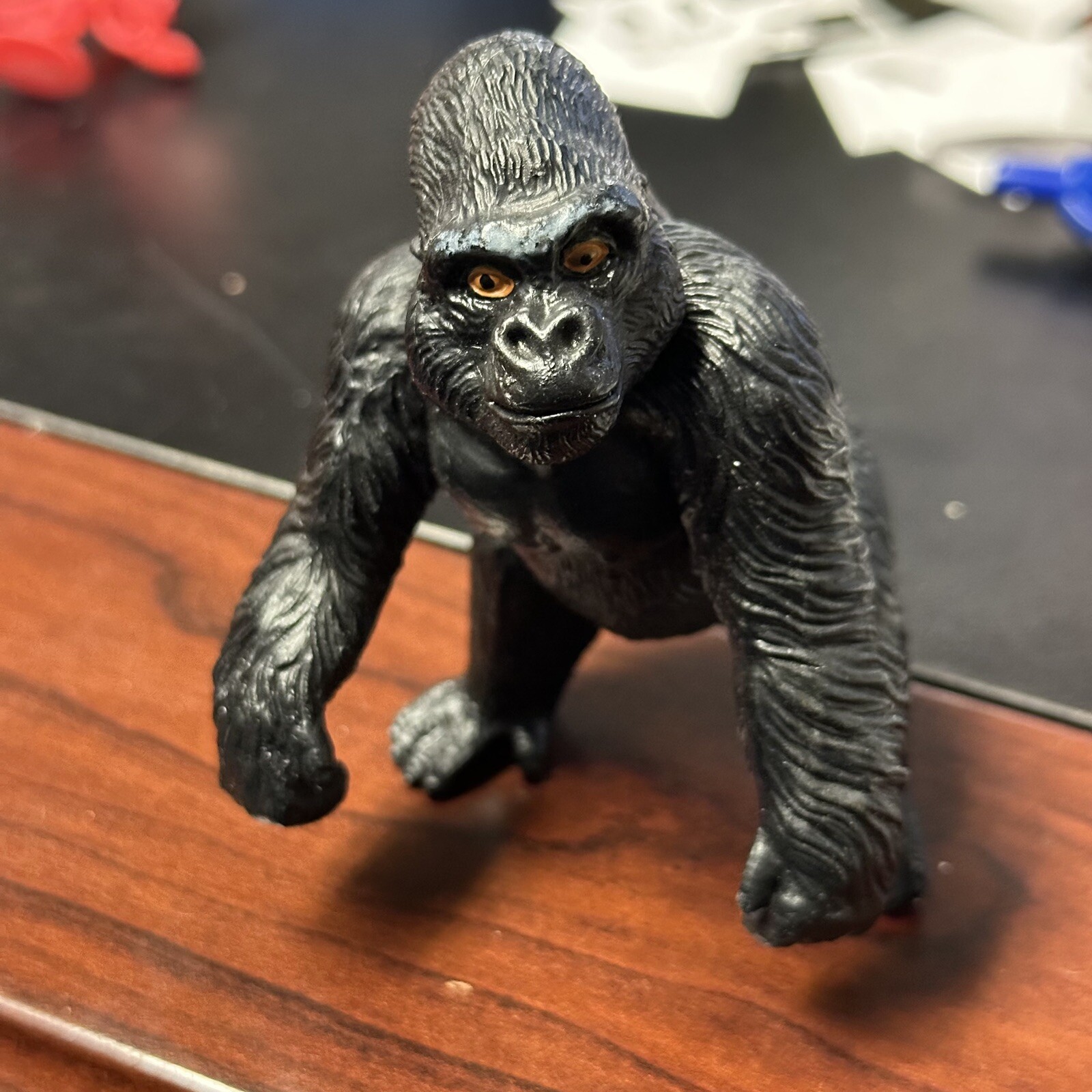 2021 Blip LLC Silverback Gorilla Monkey Black Orange Eyes Figure | eBay