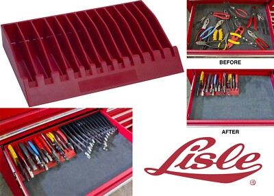 Lisle 40490 Red Pliers Wrench Tool Storage Organizer Rack New Free ...