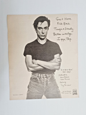 Iggy Pop Magazine Vintage Annonce Publicitaire Originale Années 80 | eBay