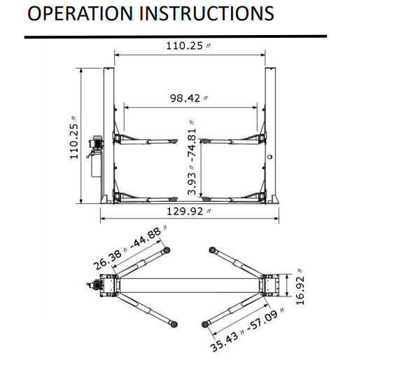 AGT 10000lb 2-Post Hydraulic Auto Car Lift 220V Truck Hoist Symmetric ...