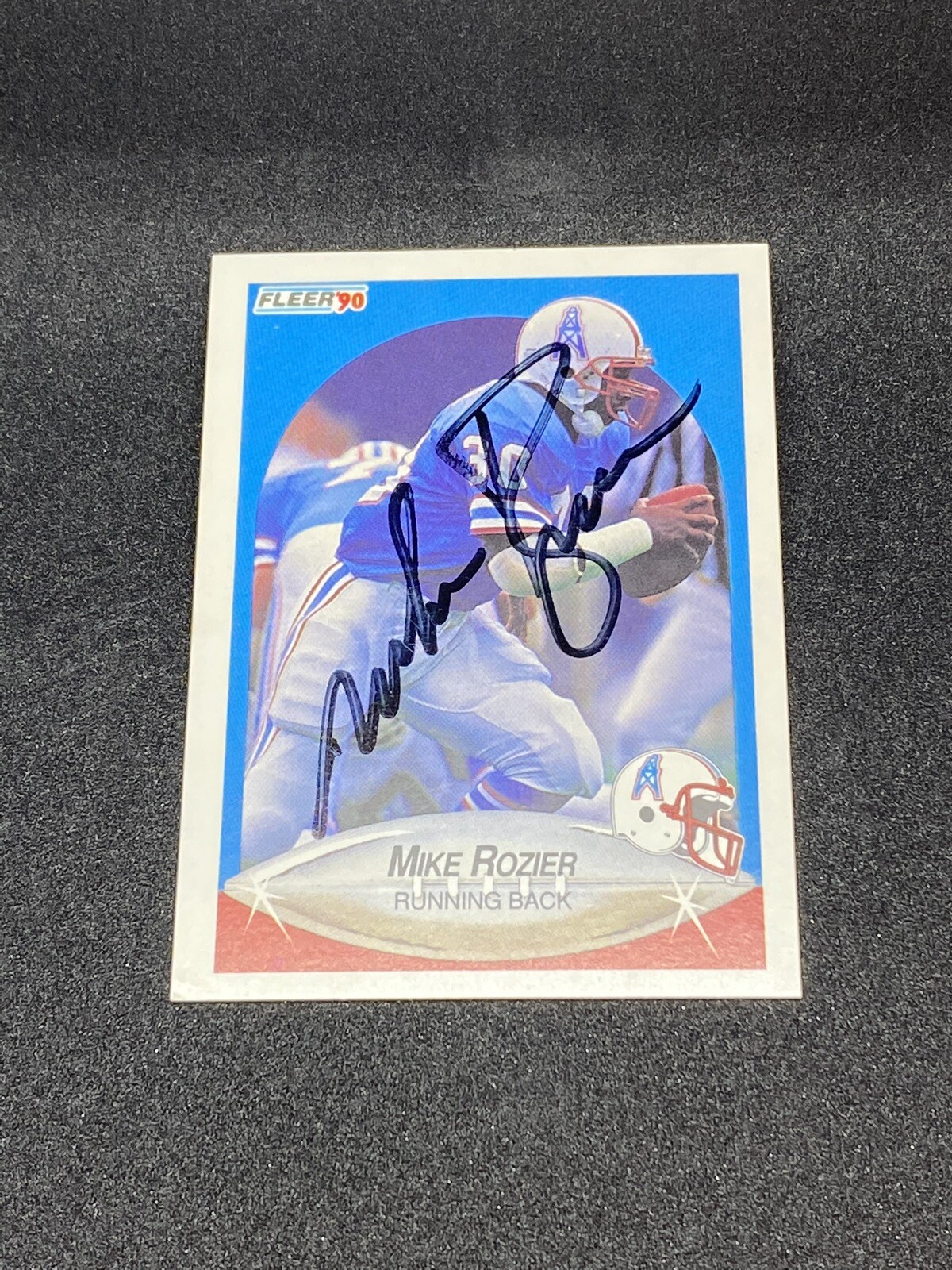 Mike Rozier 1990 Fleer #135 Houston Oilers Falcons Signed Auto ...