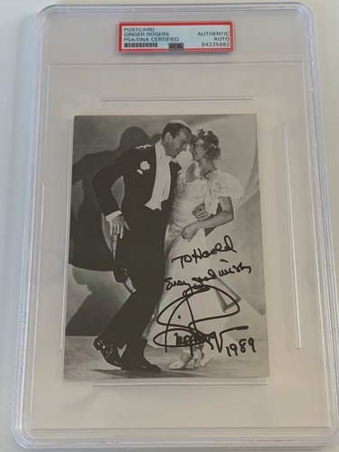 Ginger Rogers Actress Singer Signed Autograph Postcard PSA DNA j2f1c | eBay