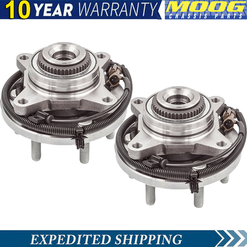 (2) MOOG Front Wheel Bearing & Hub Assembly 515169 for Ford F150 2015 ...